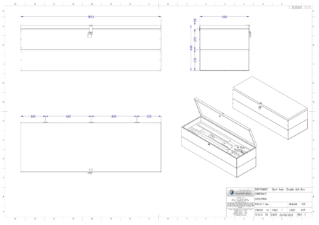 Davit Arm Roof Storage Boxes Double – Surpro Products Ltd